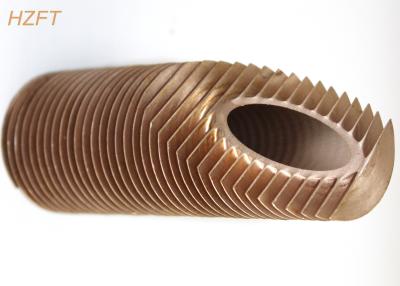China Copper High Fin Tube Heat Exchanger for Water Heaters - 5-26 FPI, 0.7-2mm Wall Thickness for sale