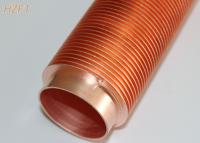 China Corrosion Resistant Copper Finned Tube for Condensing Boilers - 0-12mm Fin Height, 5-26 FPI Range for sale