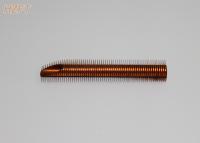 China Cold Worked Copper Finned Tube 5-26 FPI 0.7-2mm Wall for Air Cooling Heat Exchangers for sale