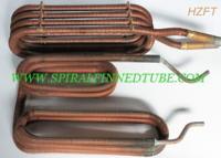China Automotive Condenser Finned Coil Heat Exchangers - Aluminum/Copper Construction with 11 FPI and 180mm Diameter for sale
