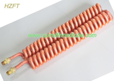 China Compact Finned Tube Coil Heat Exchanger - 18mm Root Diameter, 11 Fins/Inch for Oil Cooling & Water Heating for sale