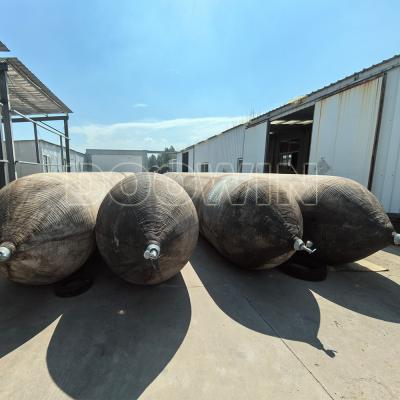 China Black Ship Launching Air Balloon Marine Airbags Customized Size for sale