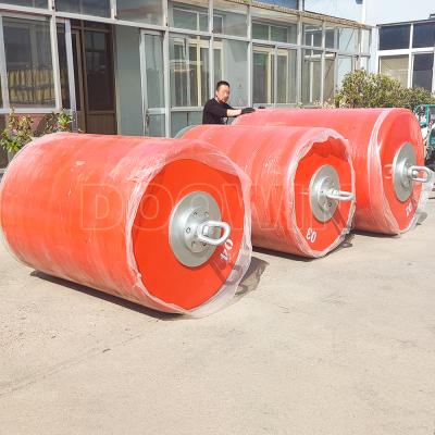 China Offshore Surface Foam Filled Buoys Cylindrical Marine Mooring Buoy With Polyurethane Skin for sale