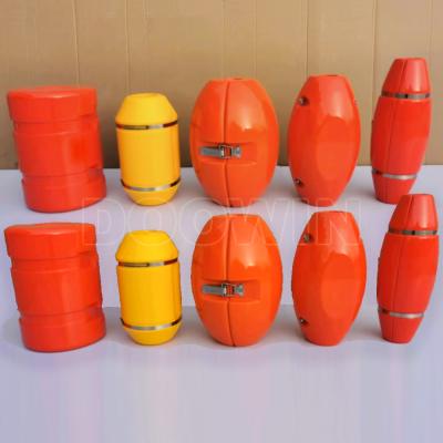 China Low Density  Pipe Laying Floats Orange Subsea Buoyancy Floats Customized for sale
