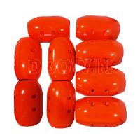 China Corrosion Resistant Marine Cable Floats Orange With Polyurethane Coating for sale