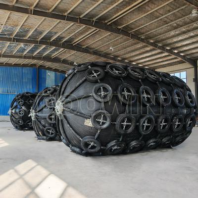China Sling Type Net Type Pneumatic Marine Fender 50KPA 80KPA Yokohama Fender for sale