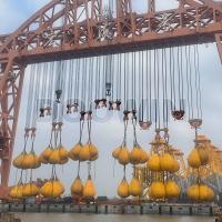 China Water Filled Water Weight Bags Yellow For Crane Proof Load Testing for sale