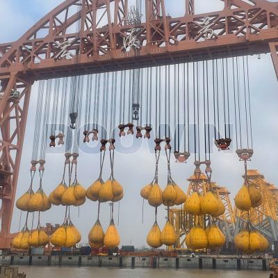 China Water Filled Water Weight Bags Yellow For Crane Proof Load Testing for sale