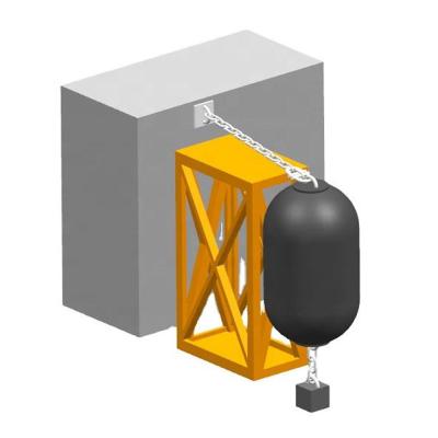China Net Type Sling Type Hydro Pneumatic Fenders 50kPa 80kPa Low Reaction Force for sale