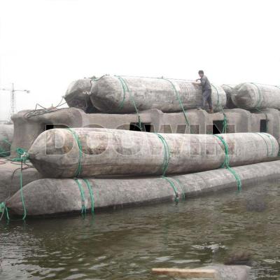 China Cylindrical Inflatable Marine Airbags Multi layer Marine Rubber Air Bags for sale
