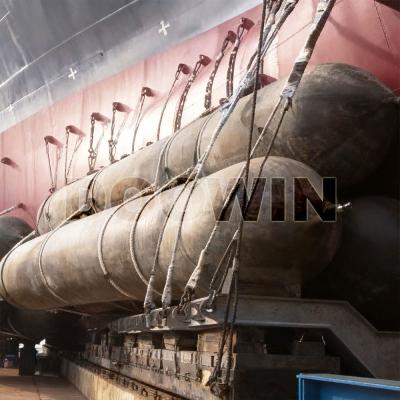China Cylindrical Marine Salvage Airbags Multi layer For Ship Refloatation and Salvage for sale