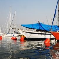 China Round Mooring Pick Up Buoy Chain Support Buoy for Boats for sale