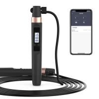 China Adjustable Loaded Steel Wire Supporting Skipping Rope Smart Sports Home Fitness Counter for sale