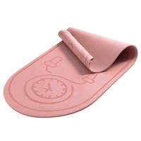 China Urich EG0195 TPE Square Skipping Pad Pink Waterproof / Eco Friendly Yoga Jump Rope Mat for sale