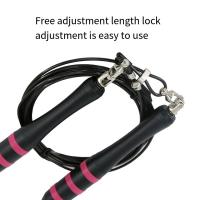 China Custom Made Speed ​​Wire Stainless Steel Jump Rope With Aluminum Handle for sale
