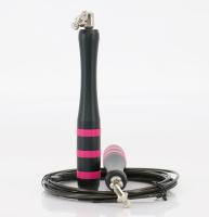 China Custom Made Speed ​​Wire Stainless Steel Jump Rope With Aluminum Handle for sale
