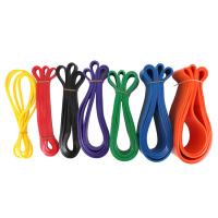 China Custom Band Elastic Fitness Strength Training Tension Band With Staples Workout Resistance Bands for sale