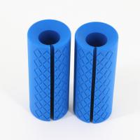 China Silica Gel Barbell Grips Dumbbell Grips Anti Slip Foam Strength Training Handles for sale