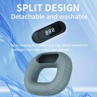 China Grip Ring Silicone Counting Hand Rehabilitation Training Finger Strength Flexible Exercise Grip Ball for sale