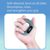 China Grip Ring Silicone Counting Hand Rehabilitation Training Finger Strength Flexible Exercise Grip Ball for sale