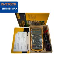 China Fluke 15B+ Digital Multimeter 1000V 10A CAT III 600V with Backlit LCD Display for sale
