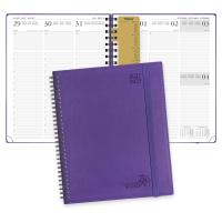 China FSC Certified Purple Academic Planner Eco Friendly Paper 8.5x10.5 Inches 80GSM for sale
