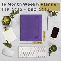 China FSC Certified Purple Academic Planner Eco Friendly Paper 8.5x10.5 Inches 80GSM for sale