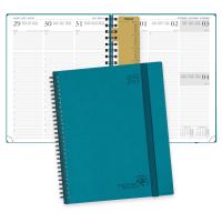 China 8.5x10.5 Hardback Spiral Daily Planner Jul 2023 to Jun 2024 Custom Options for sale