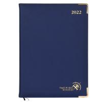 China Academic Planner 2023 Royal Blue Weekly Planner Vertical Layout Ivory Paper for sale