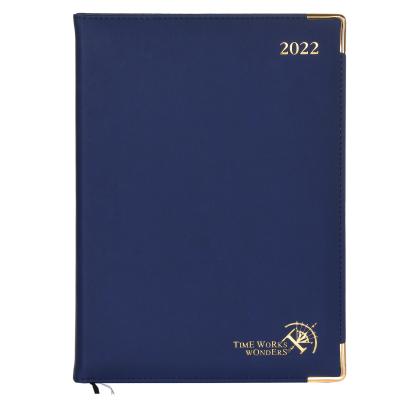 China Academic Planner 2023 Royal Blue Weekly Planner Vertical Layout Ivory Paper for sale