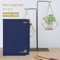 China Academic Planner 2023 Royal Blue Weekly Planner Vertical Layout Ivory Paper for sale