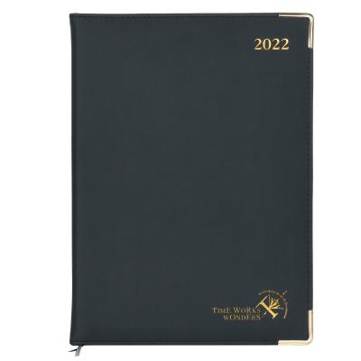 China Daily Planner Vertical Hourly Schedule And Monthly Plan Black for sale
