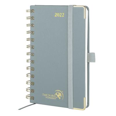 China 6.75''x4.2'' Custom Academic Planner Vertical Layout 80GSM Ivory Paper for sale