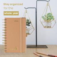 China Poprun 80GSM Custom Academic Planner Wirebound 2 Colored Inner Page 6.75x4.2 Inch for sale