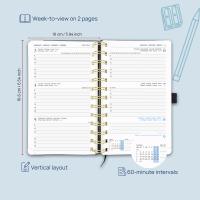 China Royal Blue Color Medium Academic Planner 2023 Hardback O Binding for sale