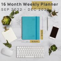 China FSC Turquoise Academic Weekly Planner 2023 80GSM Eco Friendly Paper for sale