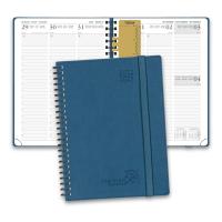 China ECO PU Leather 16-Month Weekly Planner 2023-2023 Night Blue 8.5x6.5 Inch for sale