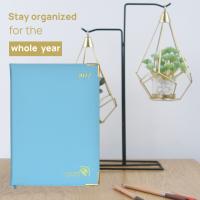 China Light Blue A5 Size Academic Daily Planner With Indented Monthly Tabs for sale