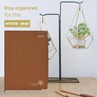 China OEM ODM Brown Academic Daily Planner 2023 A5 1 Page Per Day for sale