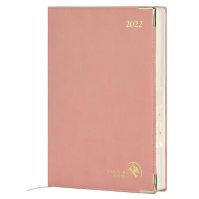 China PU Leatherette Cover Medium Academic Planner 100GSM Ivory Paper for sale
