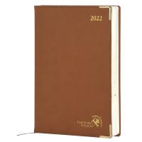 China OEM ODM Brown Academic Daily Planner 2023 A5 1 Page Per Day for sale