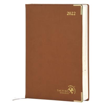 China OEM ODM Brown Academic Daily Planner 2023 A5 1 Page Per Day for sale