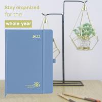 China 80GSM Two Page Weekly Planner Calendar 2023 Hard Leatherette Cover 8.5x6.5 for sale