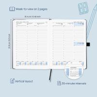 China Ivory Paper 80GSM Medium Academic Planner With Customizable Service for sale