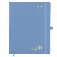 China 12-Month Academic Planner Jul 2023-Jun 2024 Hourly Schedule Monthly Tabs Light Blue 8.5x11 for sale