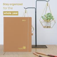 China Leatherette PU Student Weekly Planner With 30 Minute Intervals Agenda for sale