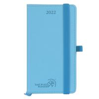 China Blue Spiral Pocket Size Weekly Planner 2023-2024 3.5x6.5 Inch with Card Slot for sale