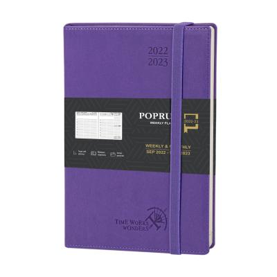 China Poprun Purple ECO Friendly Academic Planner 16 Month Medium Size for sale