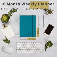 China Pacific Green Vertical Weekly Planner 2023 2024 With Hourly Schedule for sale