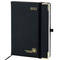 China OEM ODM Vertical Hourly Planner 2023 2024 PU Vegan Leather Cover 5.5x8 Inch for sale